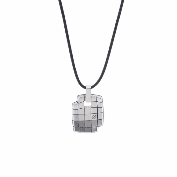 Louis Vuitton | Jewelry | Louis Vuitton Pandantif Damier Mosaic Silver ...